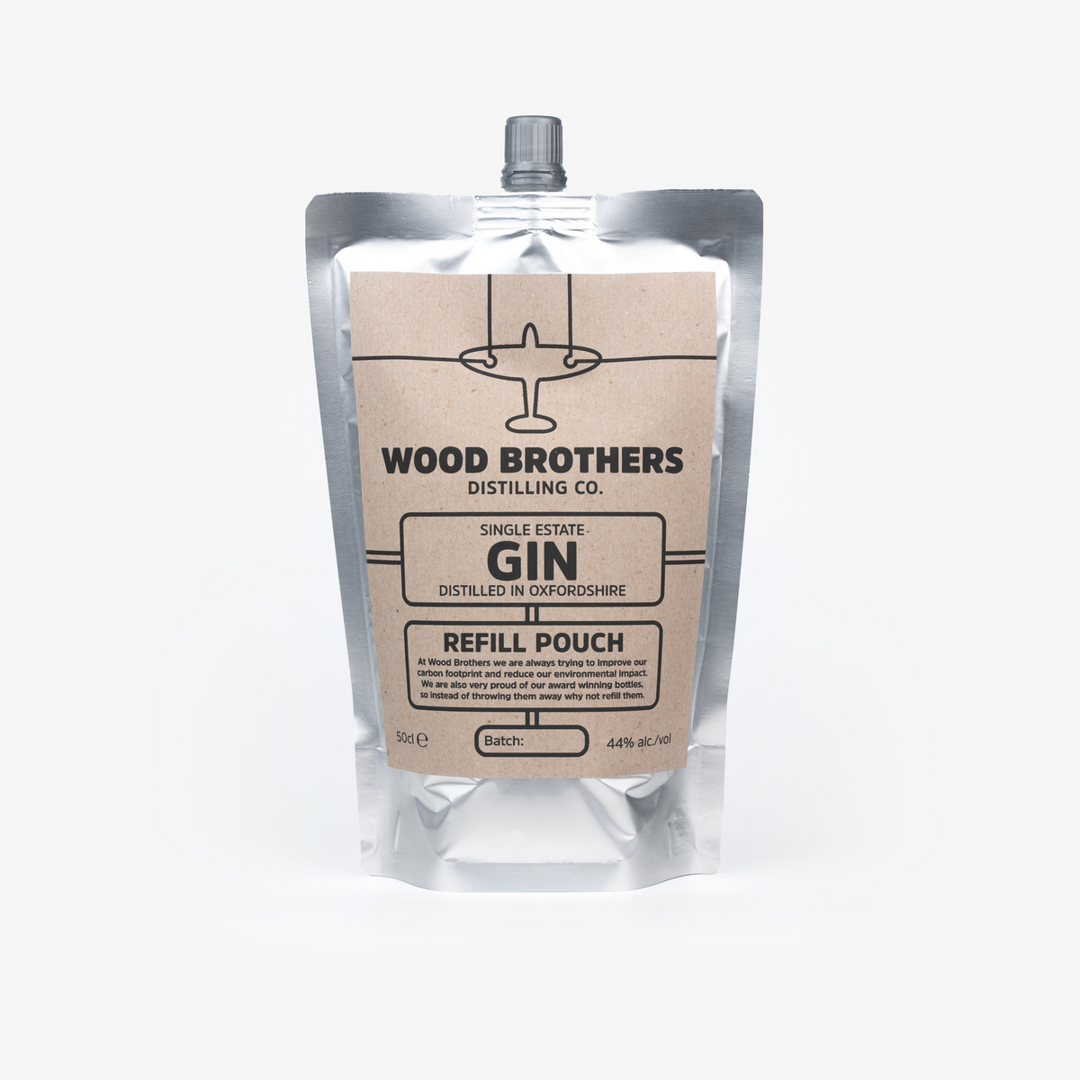 Wood Brothers Gin Eco Refill Pouch 500ml – Wood Brothers Distillery Co.